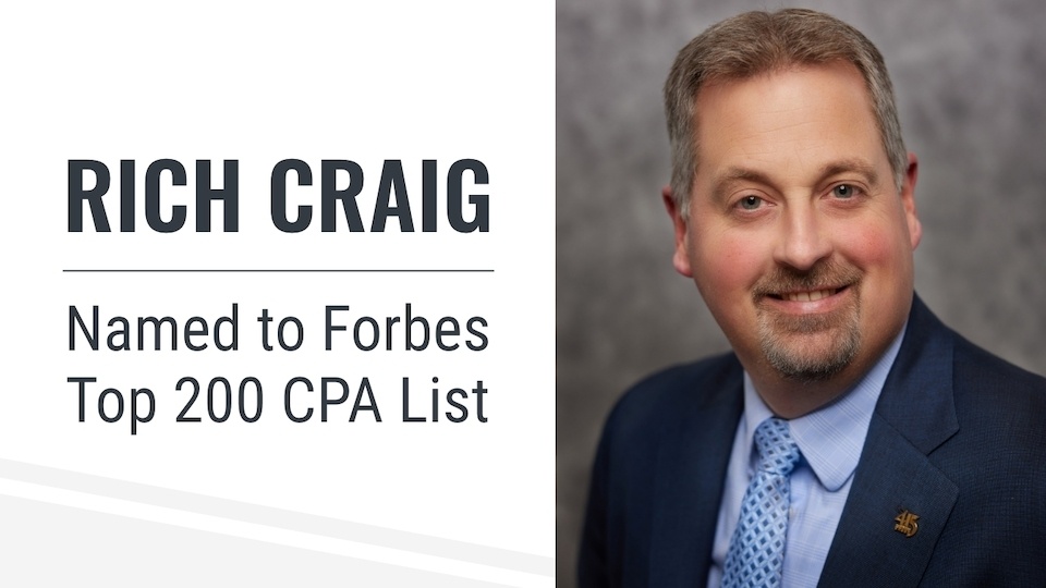 Rich Craig Makes Forbes’ List of Top CPAs in Nation